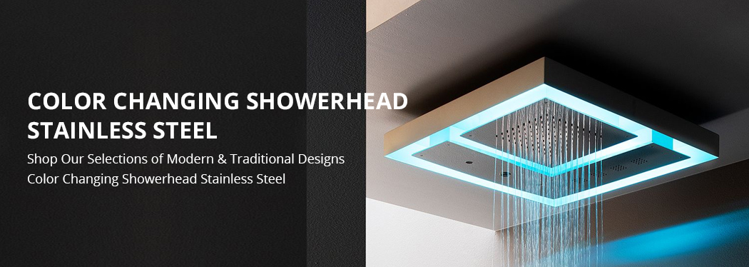 Color Changing Showerhead Stainless Steel | FontanaShowers